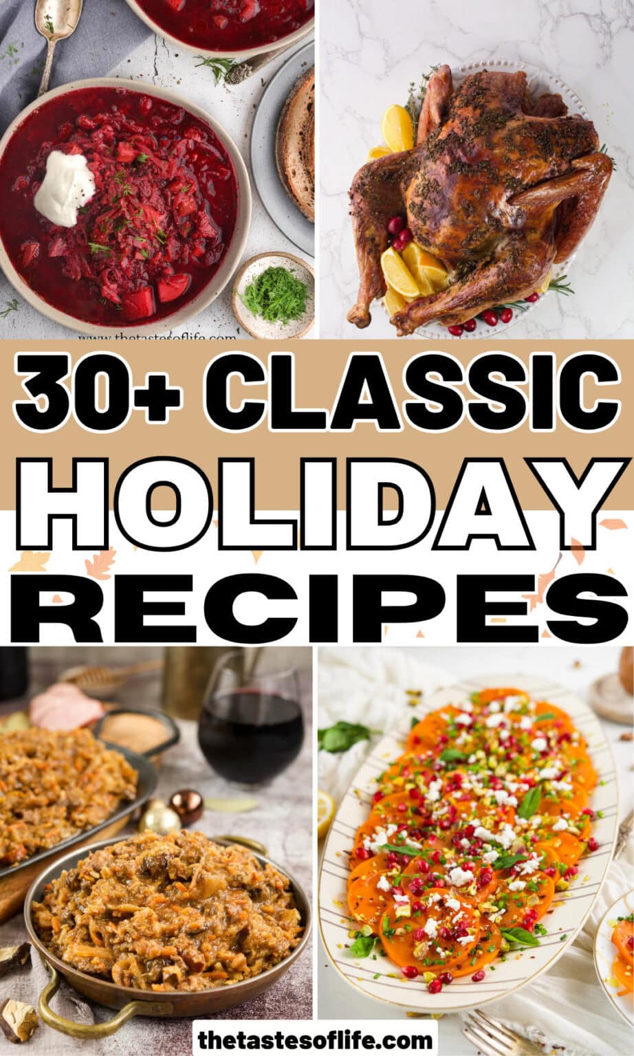 Classic Holiday Recipes | The Tastes of Life Holistic Cooking and Living