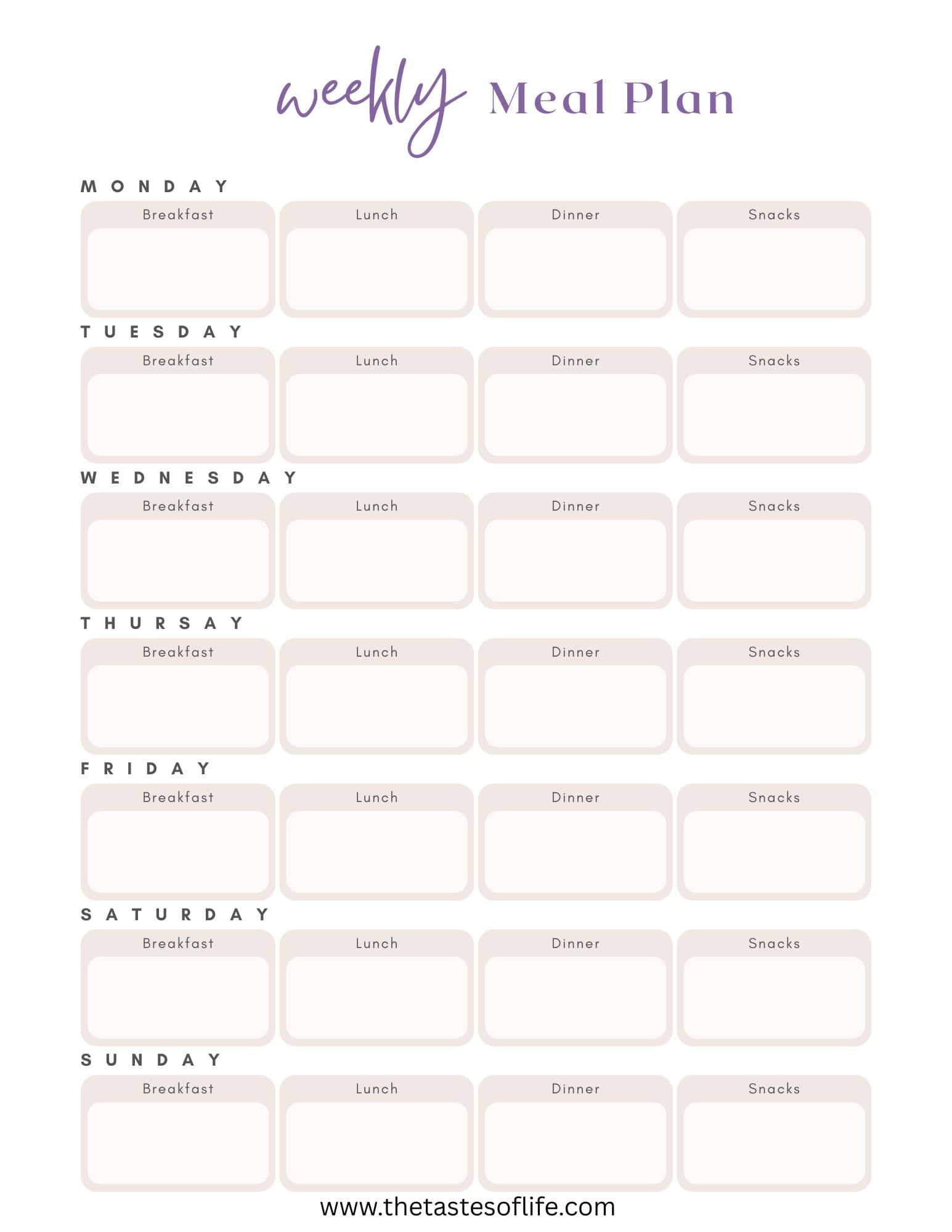 Beginner’s Guide to Meal Prepping for Busy Weeks | The Tastes of Life ...