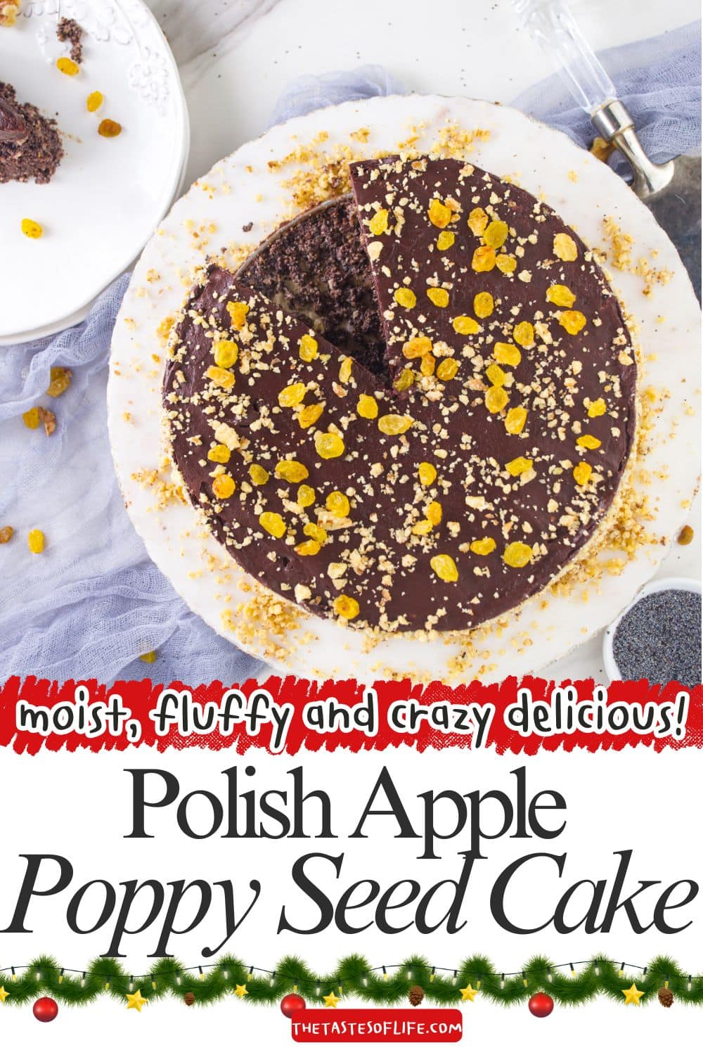 Poppy Seed Cake (Polish Apple and Poppy Seed cake) | The Tastes of Life ...