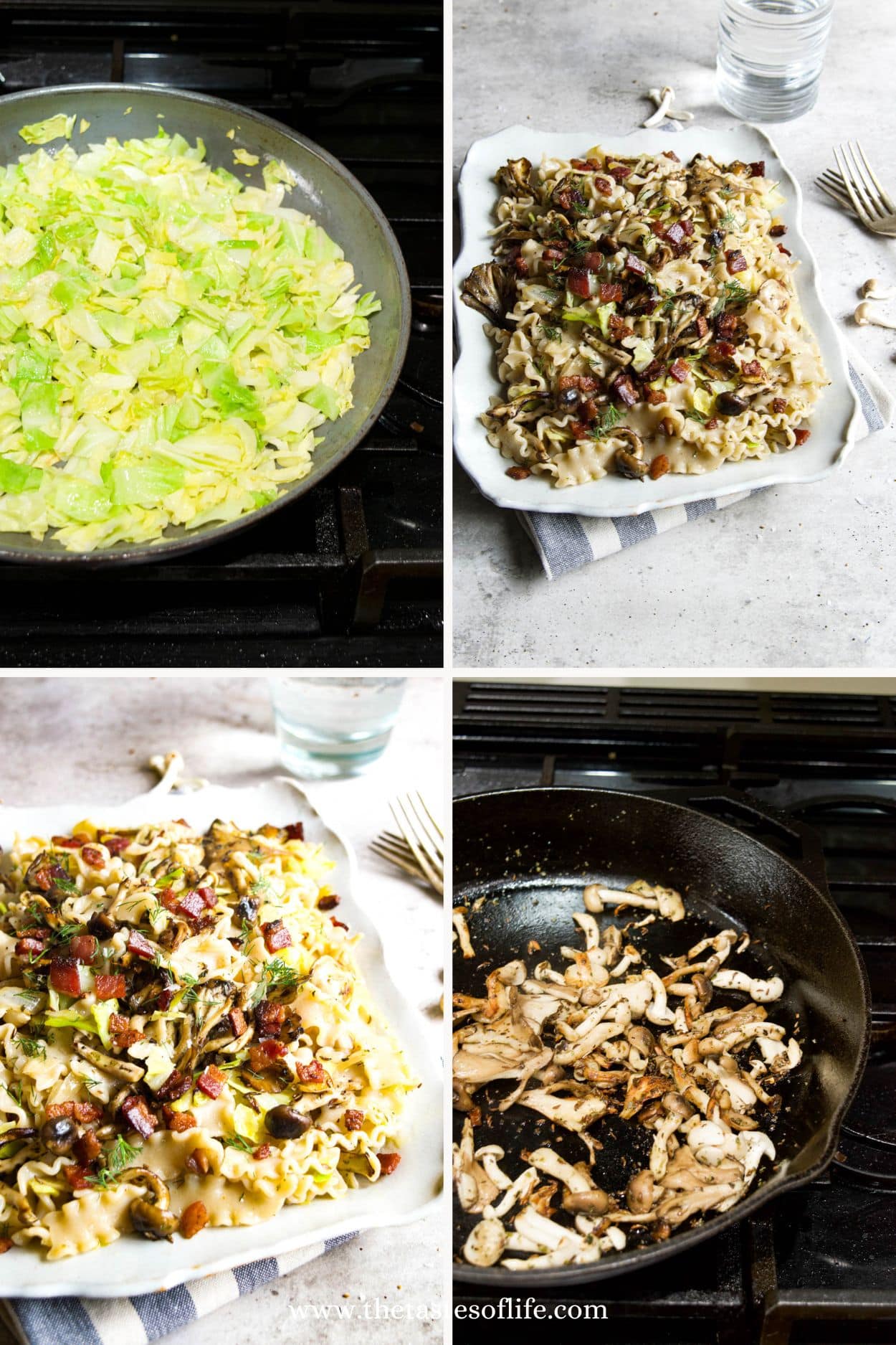 Łazanki: Polish Pasta With Cabbage And Mushrooms | The Tastes of Life ...