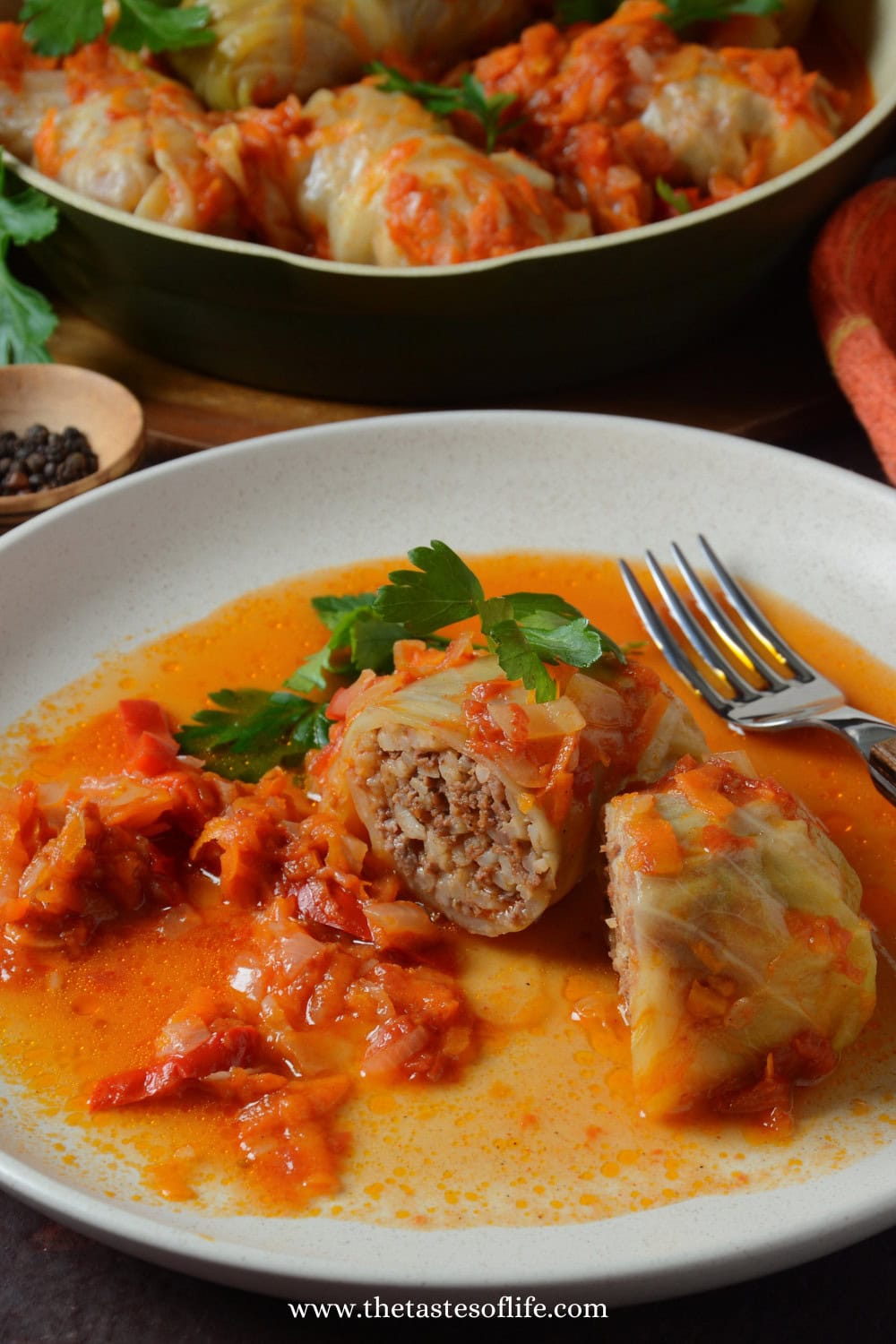 How to Make Golabki (Golumpki) – Stuffed Polish Cabbage | The Tastes of ...