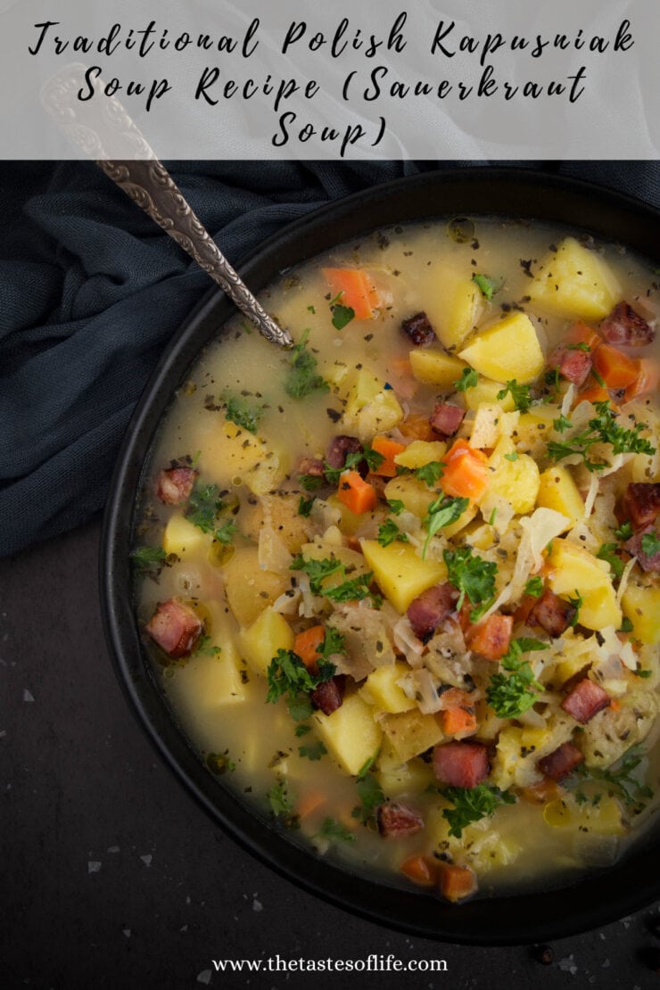 Traditional Polish Kapusniak Soup Recipe (Sauerkraut Soup) | The Tastes ...