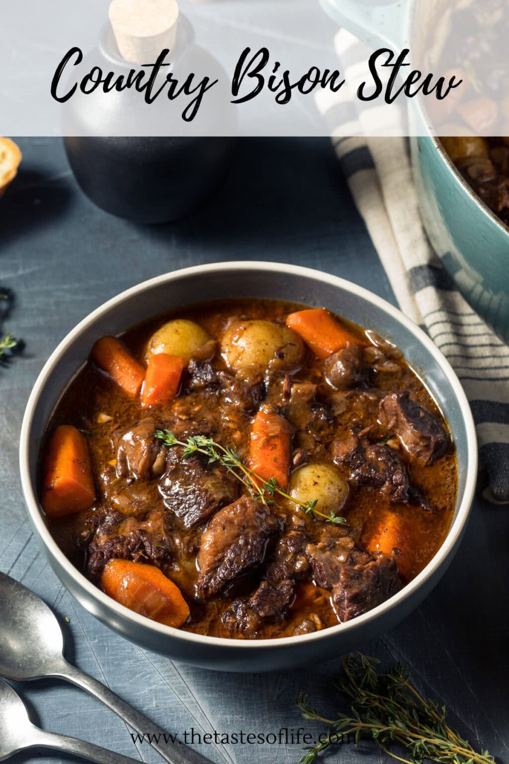 Country Bison Stew | The Tastes of Life Holistic Cooking and Living