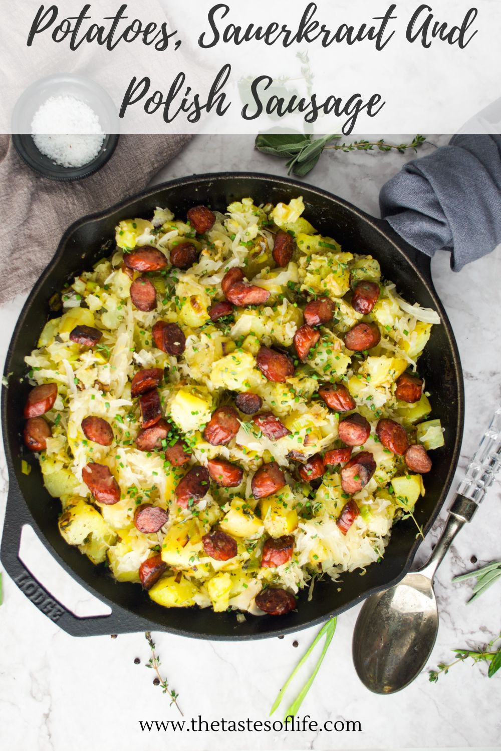 Potatoes, Sauerkraut And Polish Sausage | The Tastes of Life Holistic ...