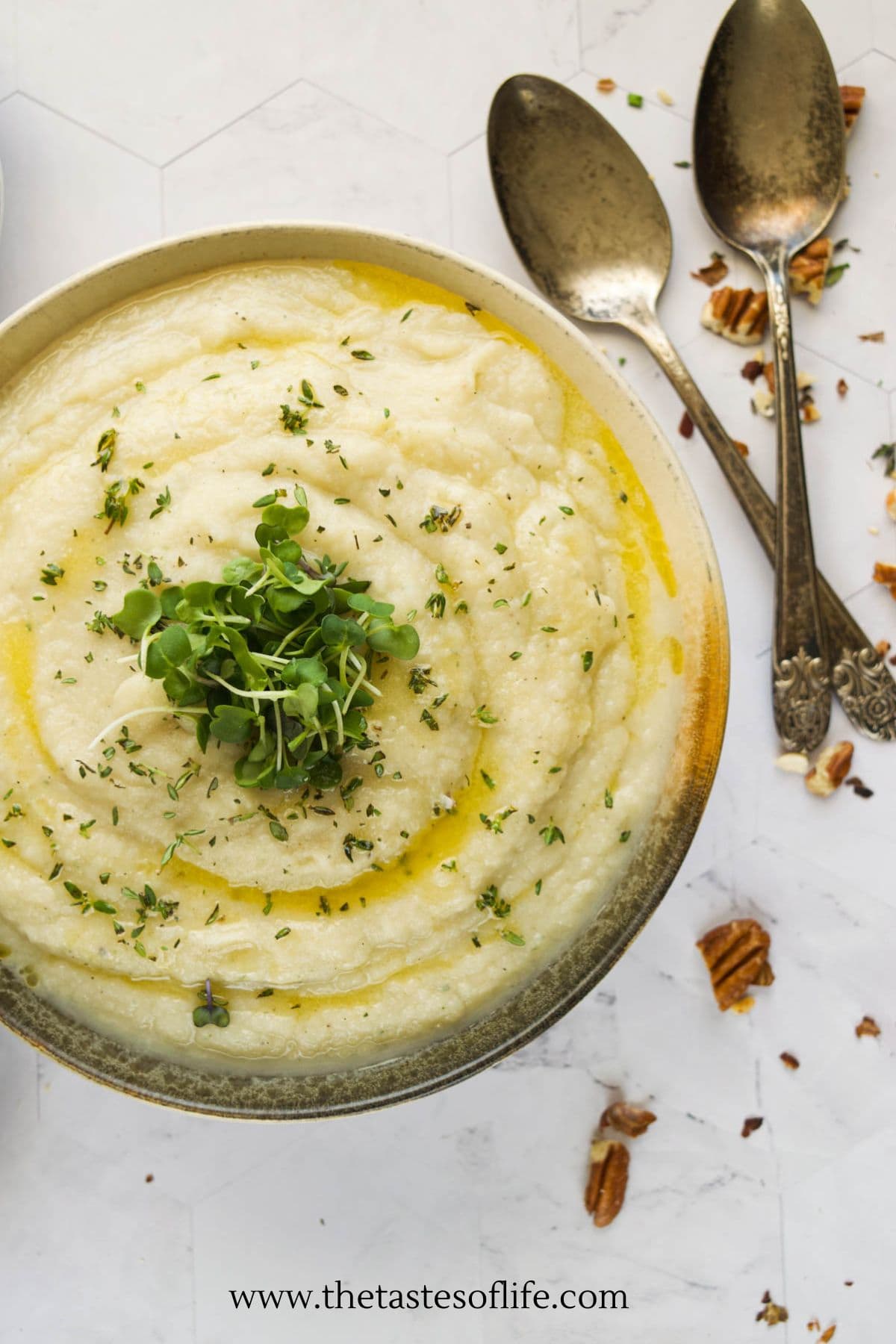 Celeriac Puree (Celery Root Puree- Puree Z Selera) | The Tastes of Life ...