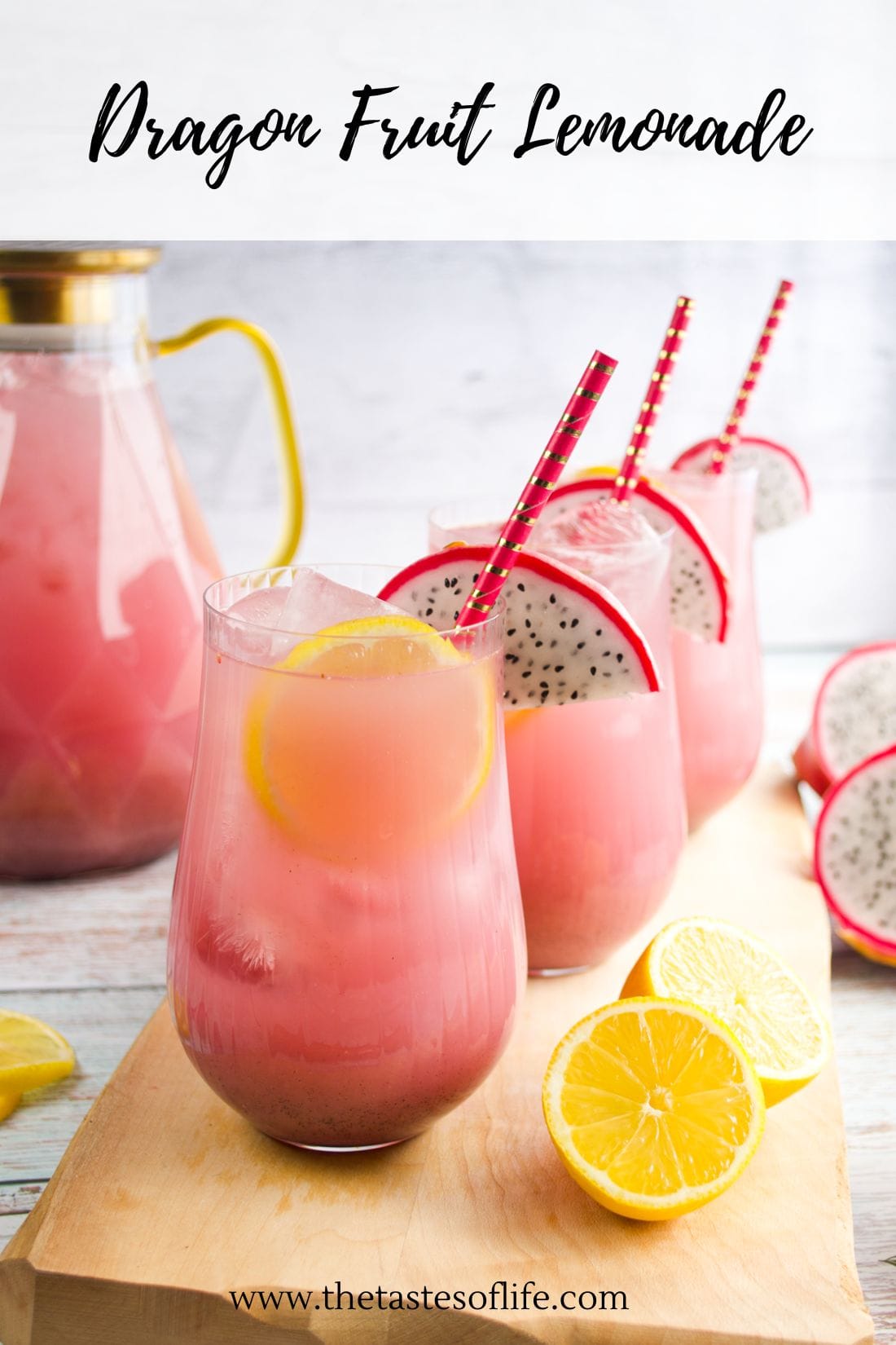 Dragon Fruit Lemonade | The Tastes of Life Holistic Cooking and Living