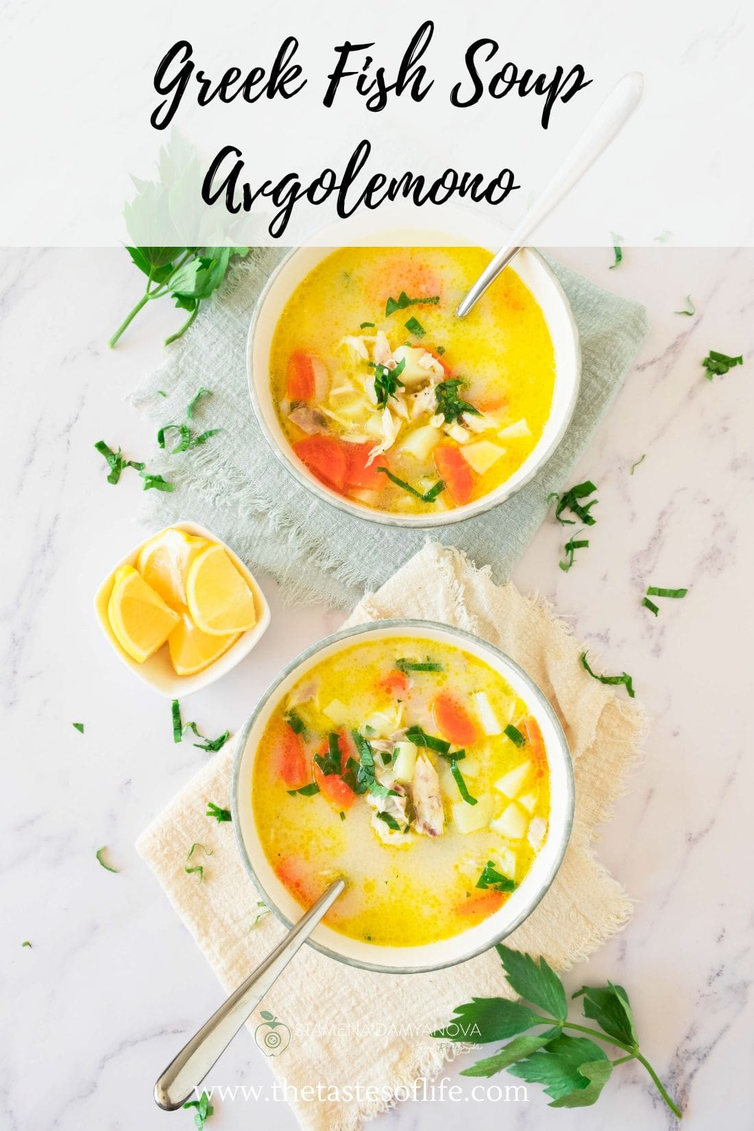 Greek Fish Soup Avgolemono | The Tastes of Life Holistic Cooking and Living