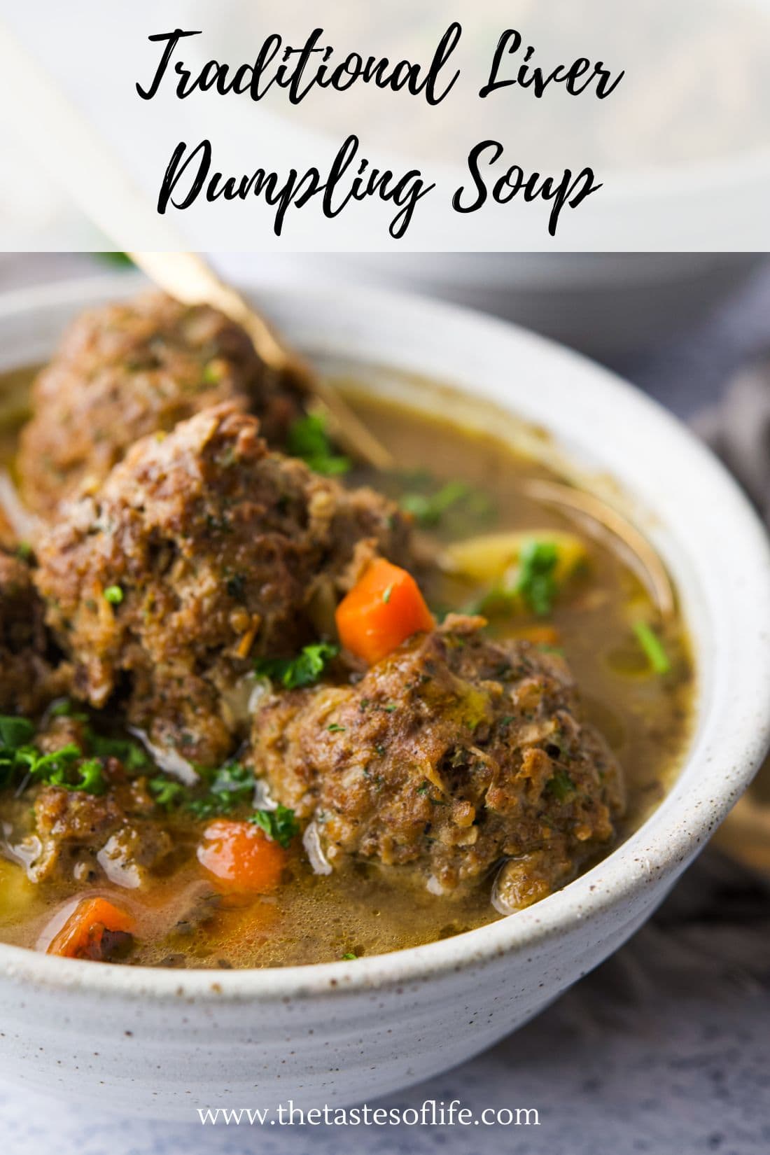 Traditional Liver Dumpling Soup | The Tastes of Life Holistic Cooking ...