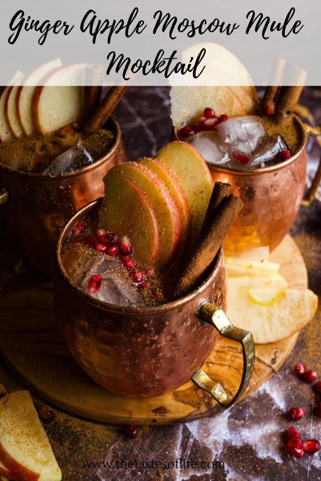 Ginger Apple Moscow Mule Mocktail | The Tastes of Life Holistic Cooking ...