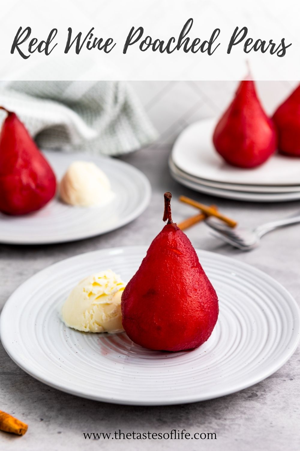 Red Wine Poached Pears | The Tastes of Life Holistic Cooking and Living