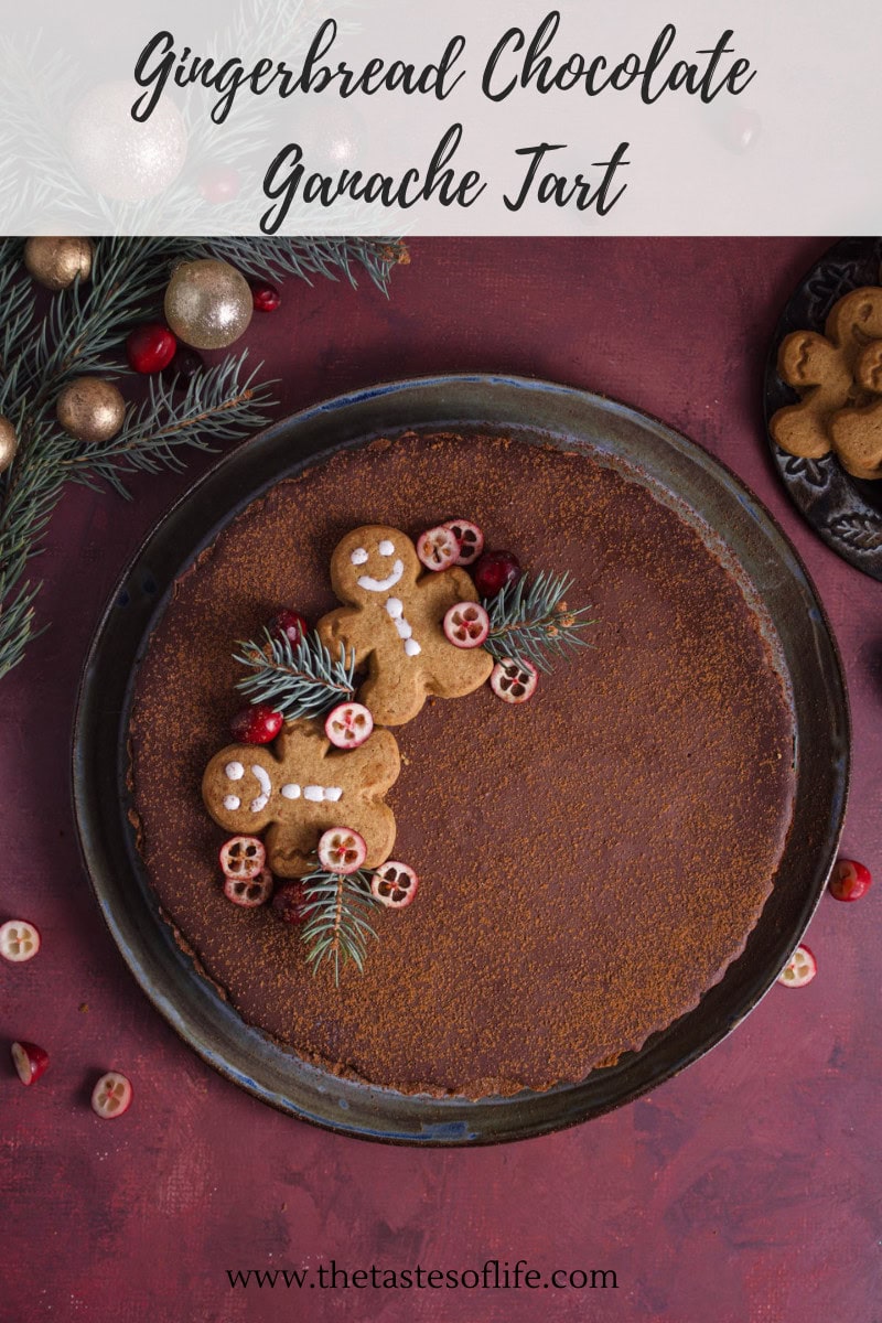 Gingerbread Chocolate Ganache Tart | The Tastes of Life Holistic ...