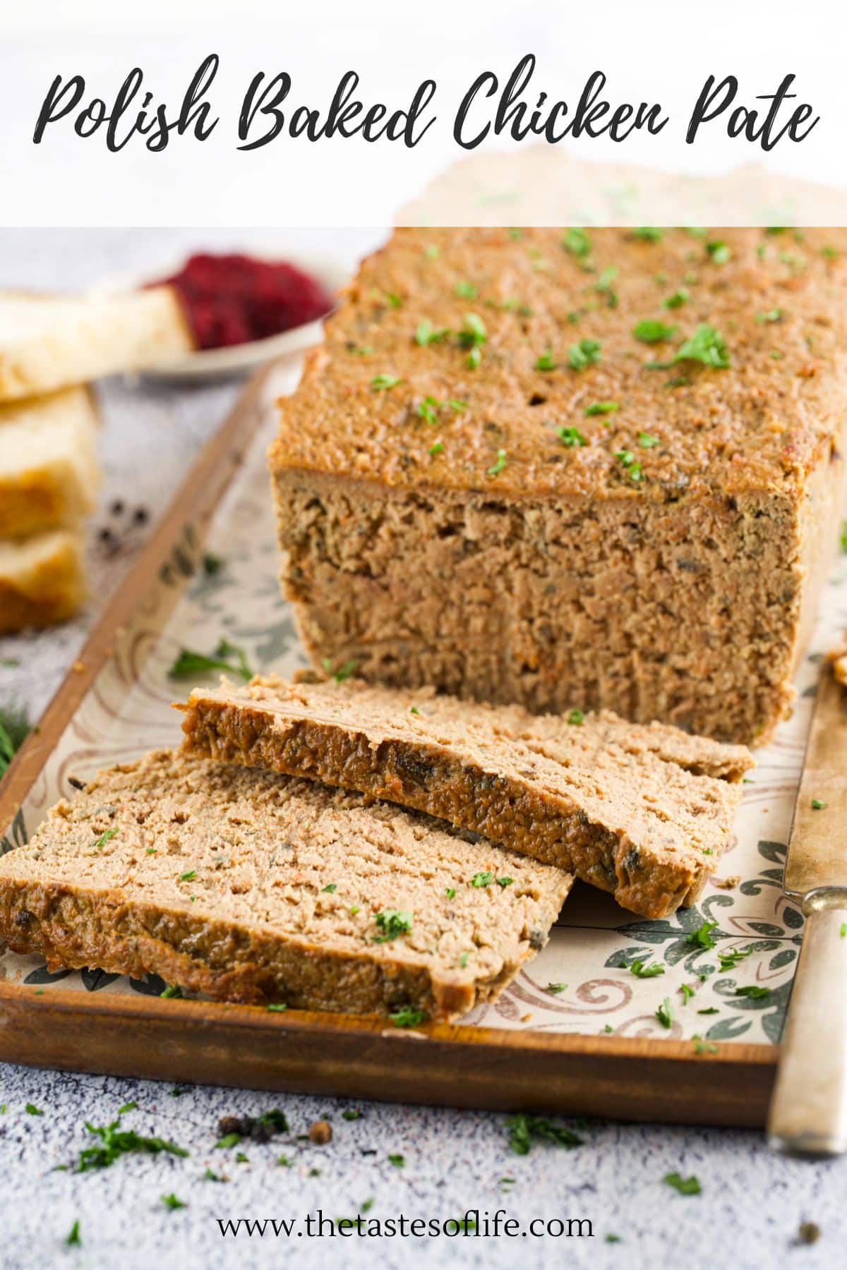 Polish Baked Chicken Pate | The Tastes of Life Holistic Cooking and Living