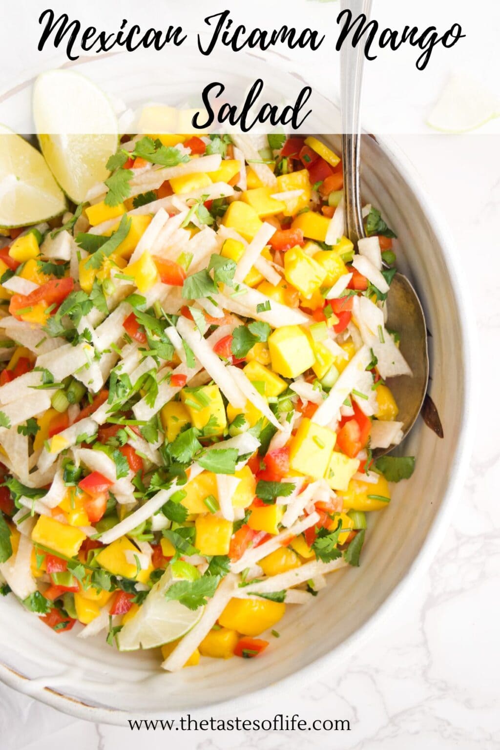 Mexican Jicama Mango Salad | The Tastes of Life Holistic Cooking and Living