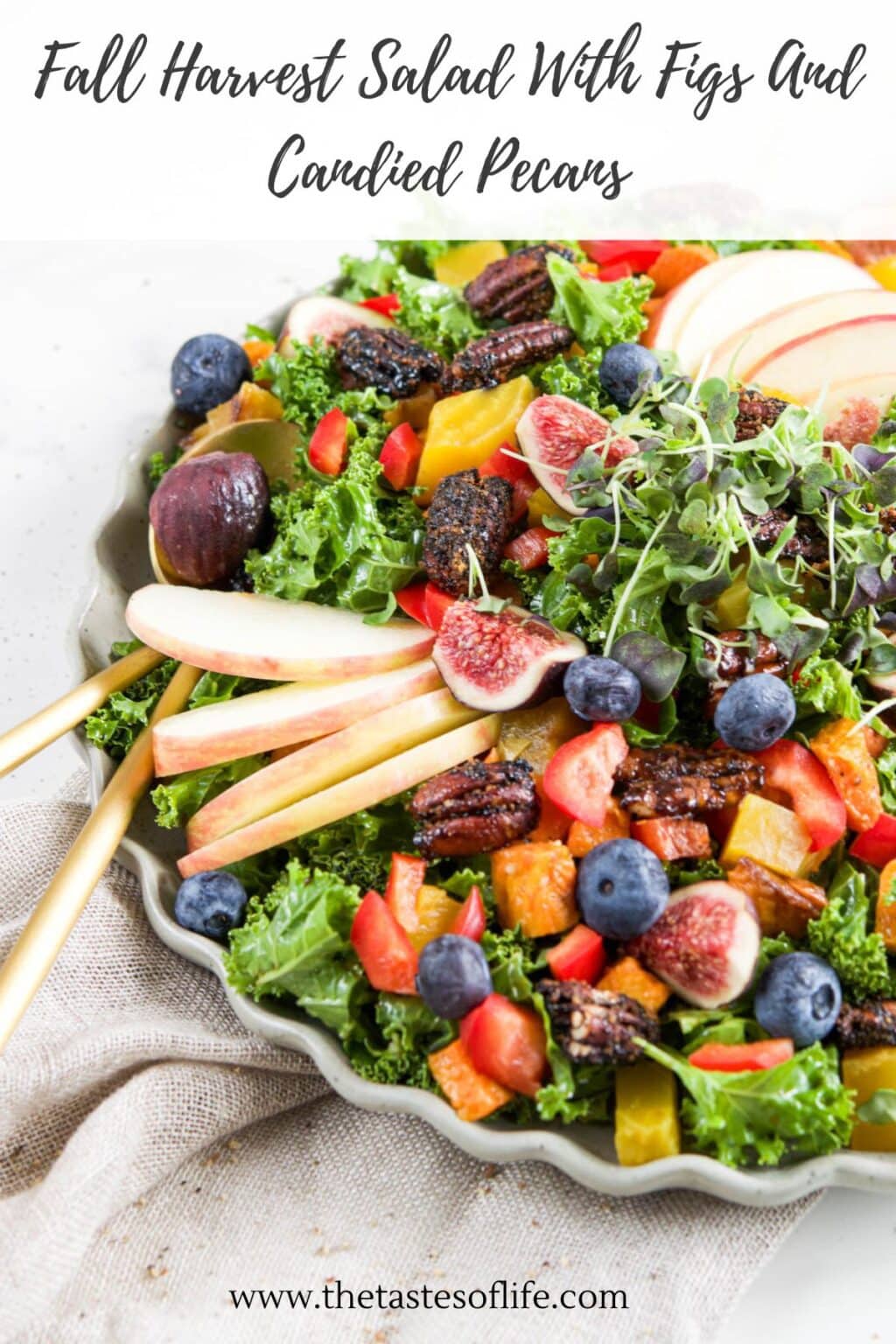 Fall Harvest Salad With Figs and Candied Pecans | The Tastes of Life ...