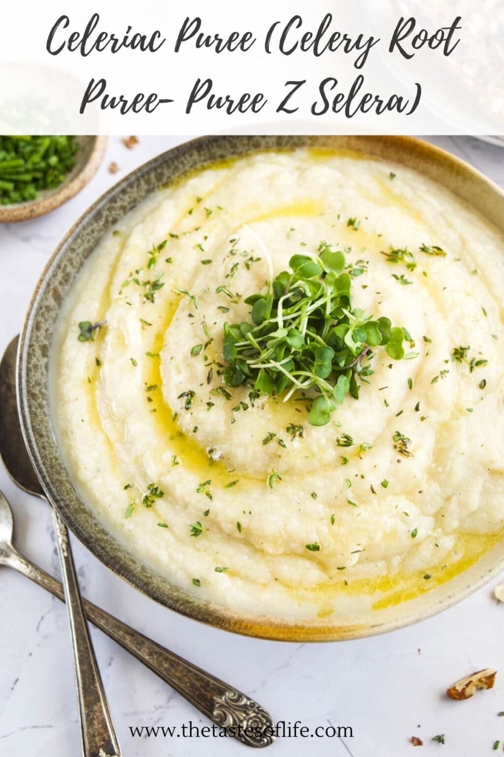 Celeriac Puree (Celery Root Puree- Puree Z Selera) | The Tastes of Life ...