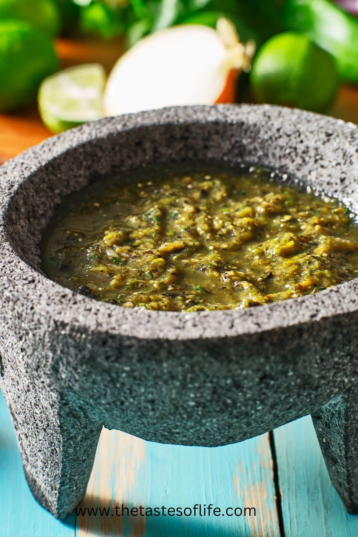 Authentic Mexican Tomatillo Salsa Verde | The Tastes of Life Holistic ...