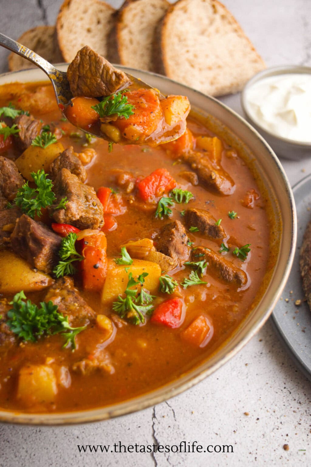 Traditional Hungarian Goulash (Beef Stew) | The Tastes of Life Holistic ...
