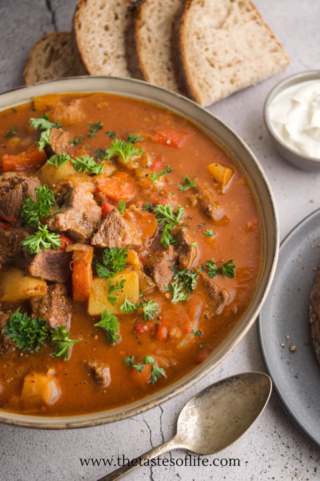 Traditional Hungarian Goulash (Beef Stew) | The Tastes of Life Holistic ...