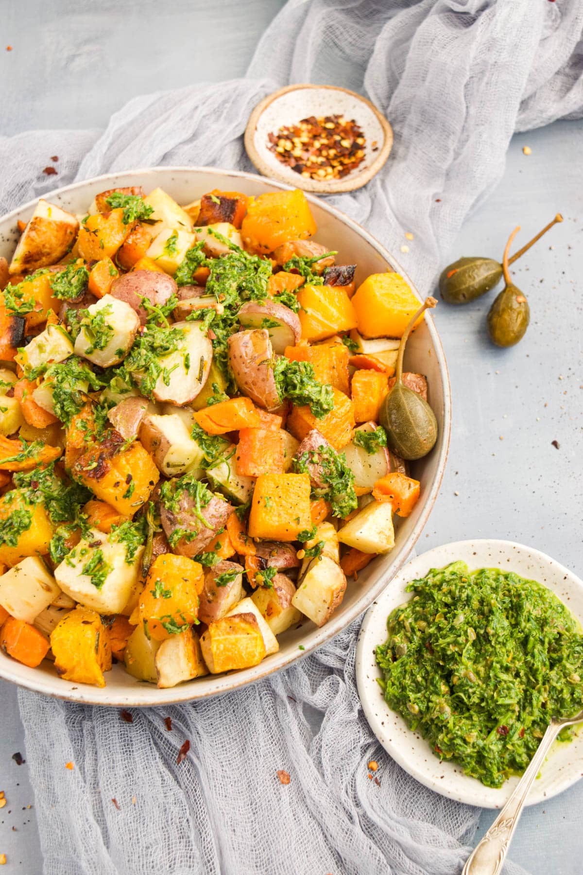 Fall Roasted Vegetables (with Italian Salsa Verde) | The Tastes of Life ...