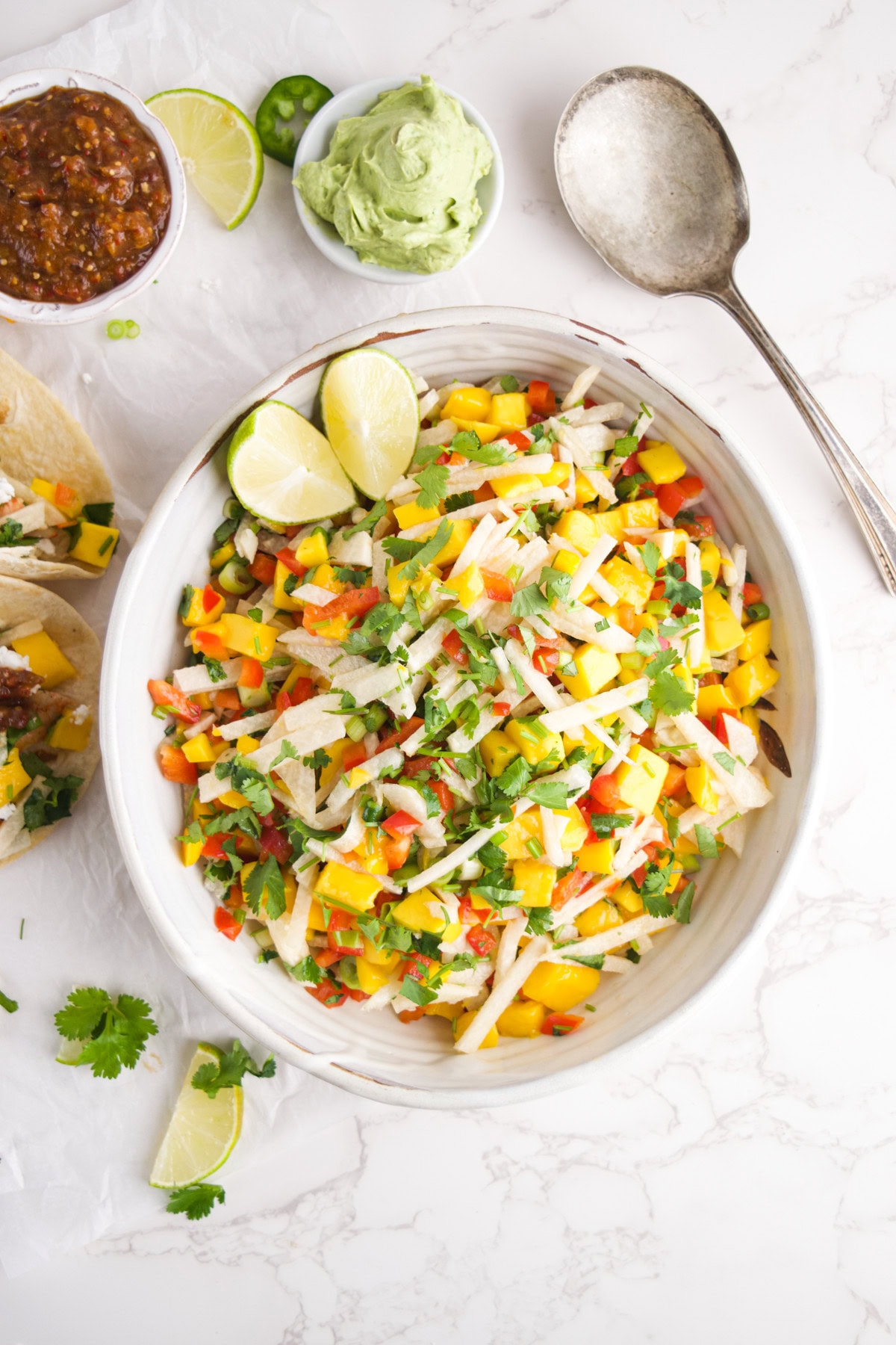 Mexican Jicama Mango Salad | The Tastes of Life Holistic Cooking and Living