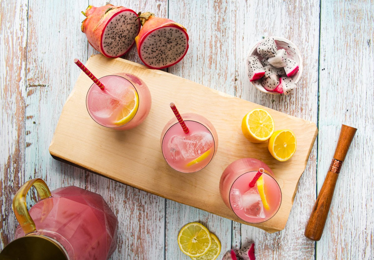 Dragon Fruit Lemonade | The Tastes of Life Holistic Cooking and Living