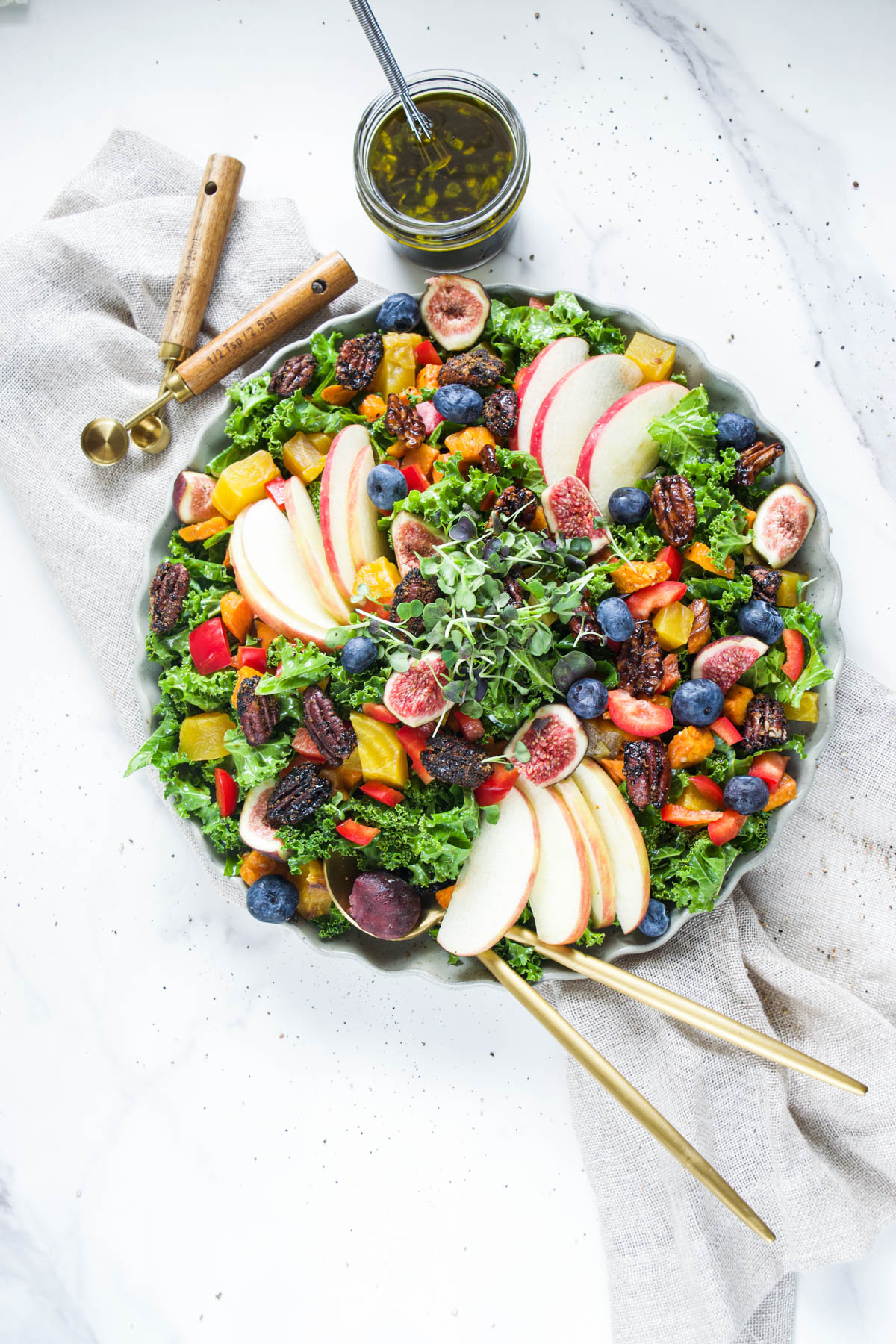 Fall Harvest Salad With Figs and Candied Pecans | The Tastes of Life ...