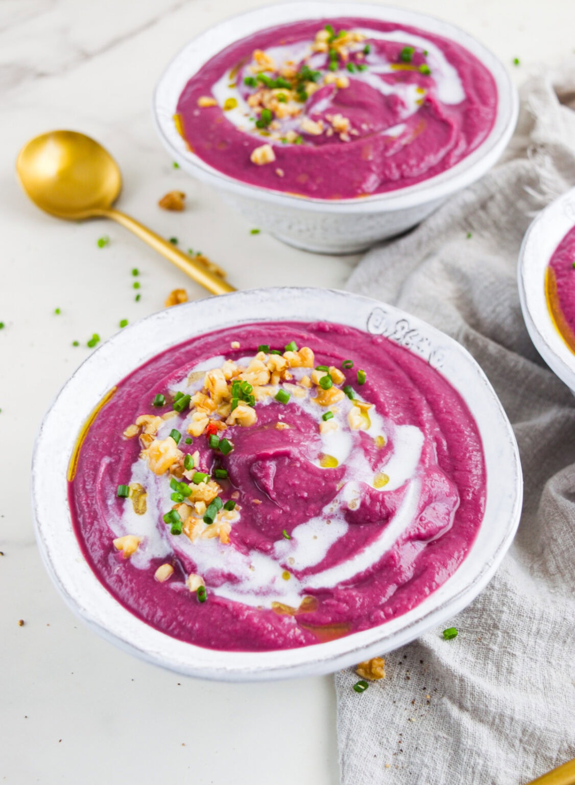Creamy Purple Sweet Potato Soup | The Tastes of Life Holistic Cooking ...
