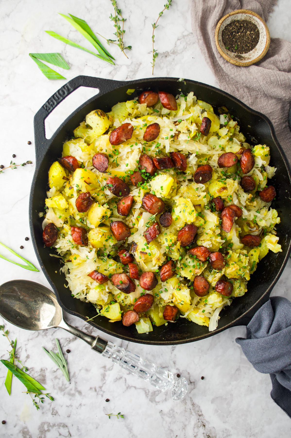 Potatoes, Sauerkraut And Polish Sausage | The Tastes of Life Holistic ...