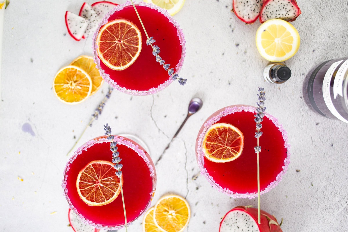 Dragon Fruit Lavender Gin Cocktail | The Tastes of Life Holistic ...