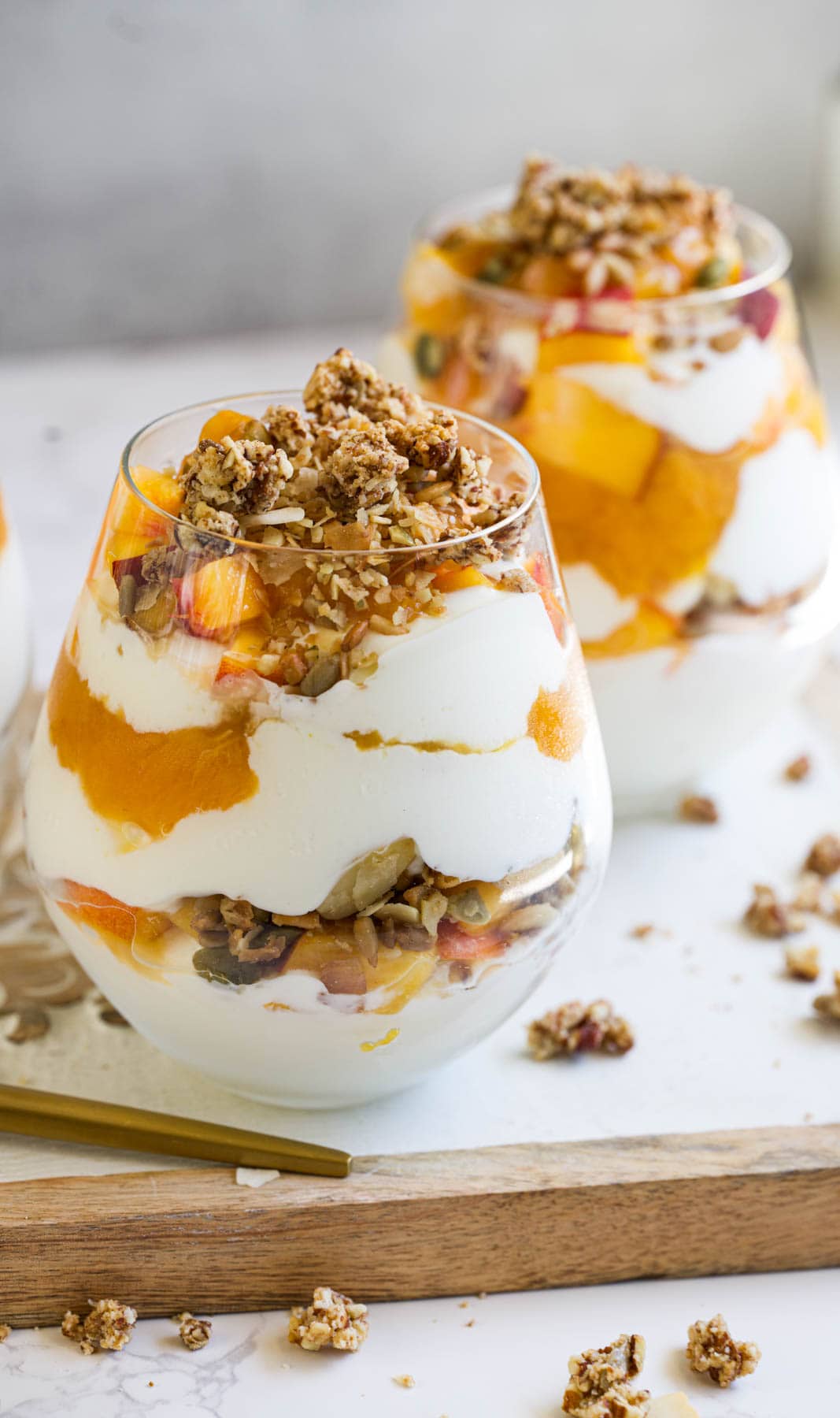 Peach Yogurt Parfait With Peach Compote | The Tastes of Life Holistic ...