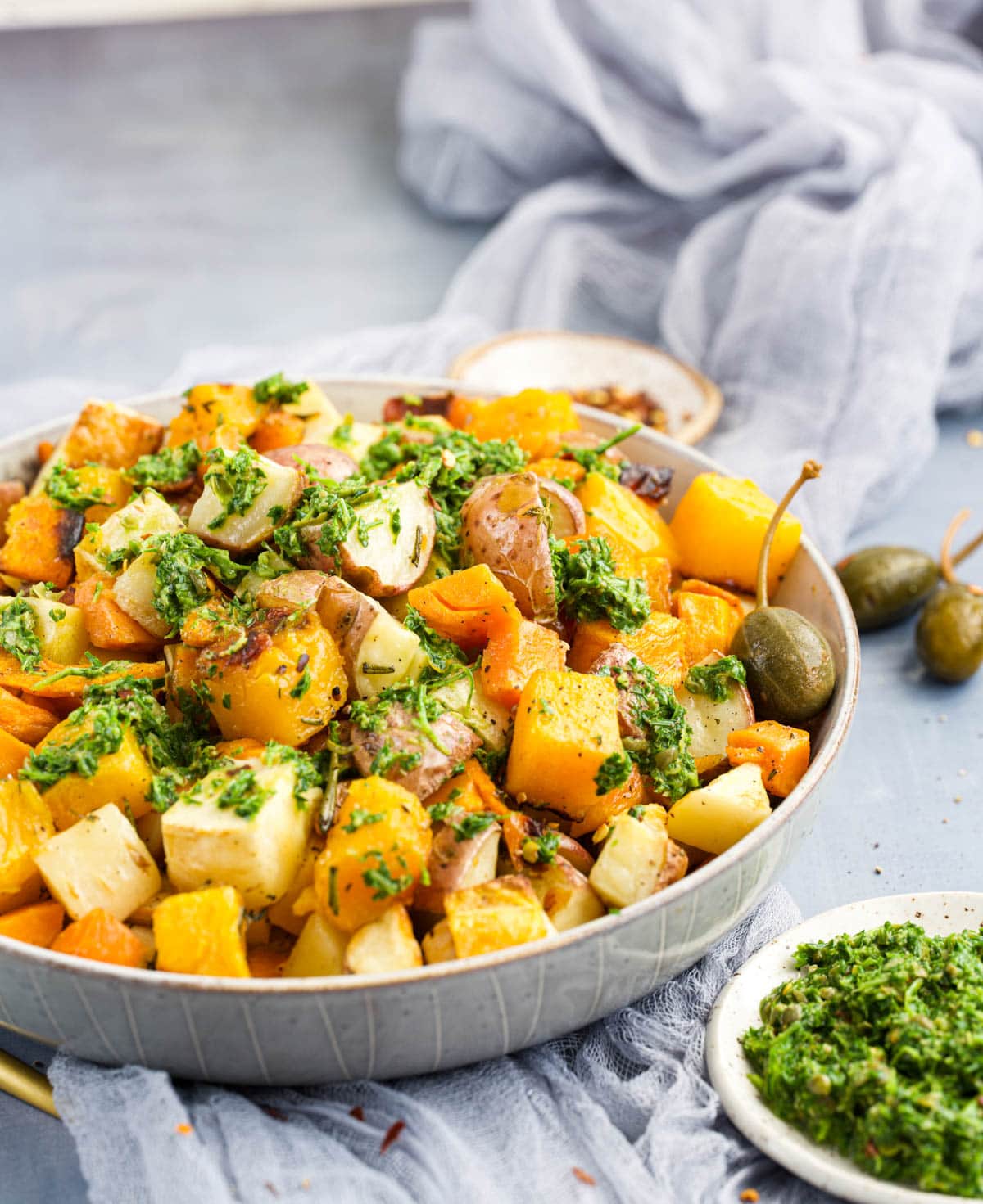 Fall Roasted Vegetables (with Italian Salsa Verde) | The Tastes of Life ...