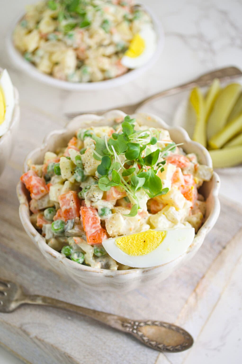 Polish Vegetable Salad - Salatka Jarzynowa | The Tastes of Life ...