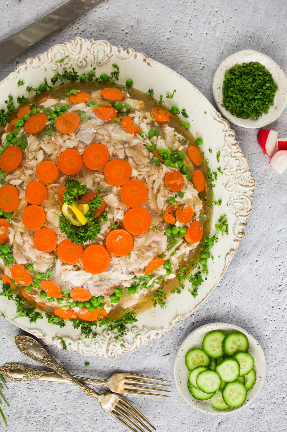 Polish Chicken Aspic: Galertka z Kurczaka | The Tastes of Life Holistic ...