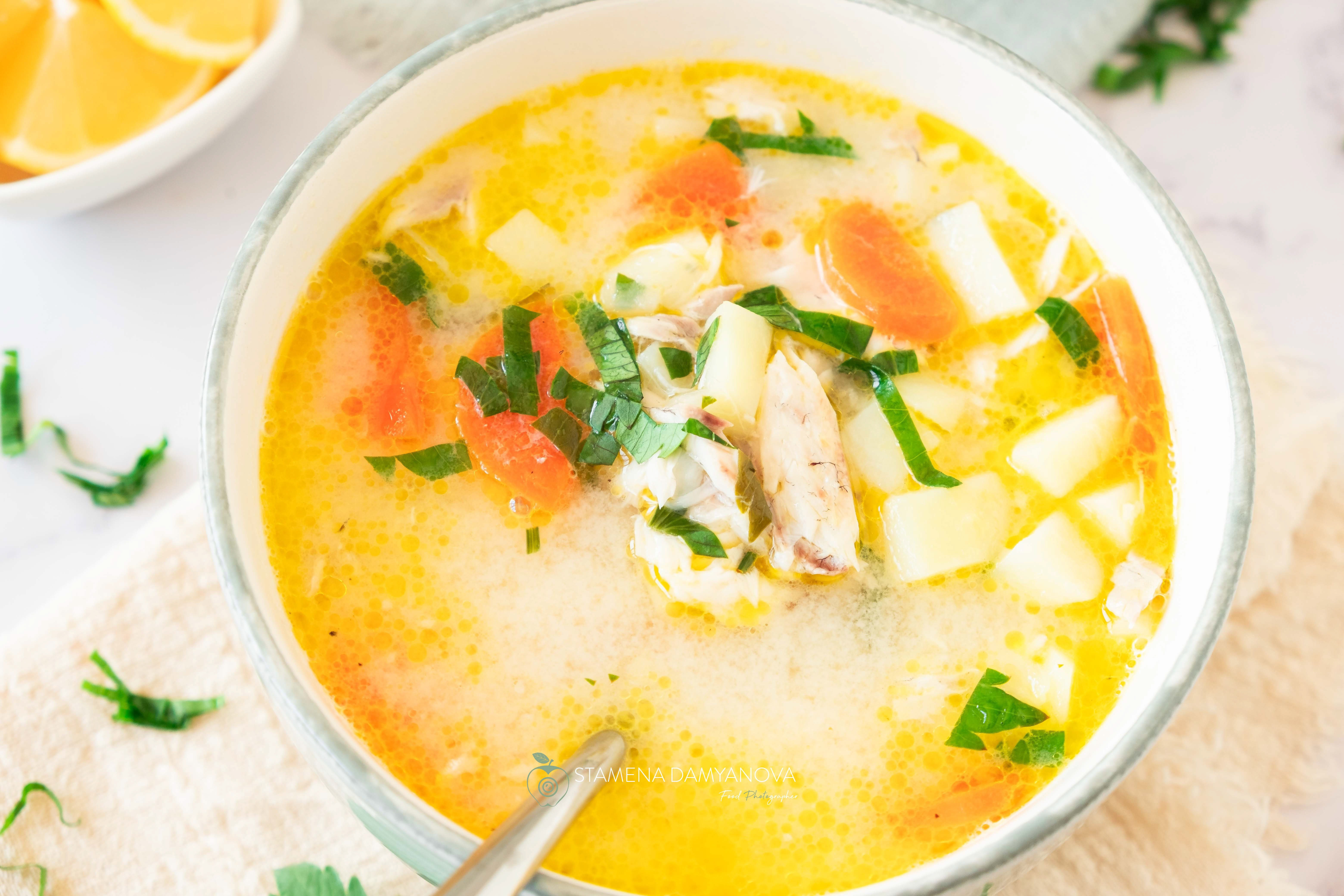 Greek Fish Soup Avgolemono