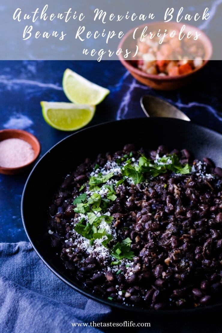 Authentic Mexican Black Beans Recipe (Frijoles Negros) | The Tastes of ...