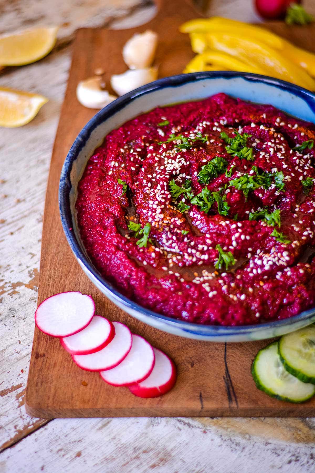 How to Make Creamy Roasted Beet Hummus | The Tastes of Life Holistic ...