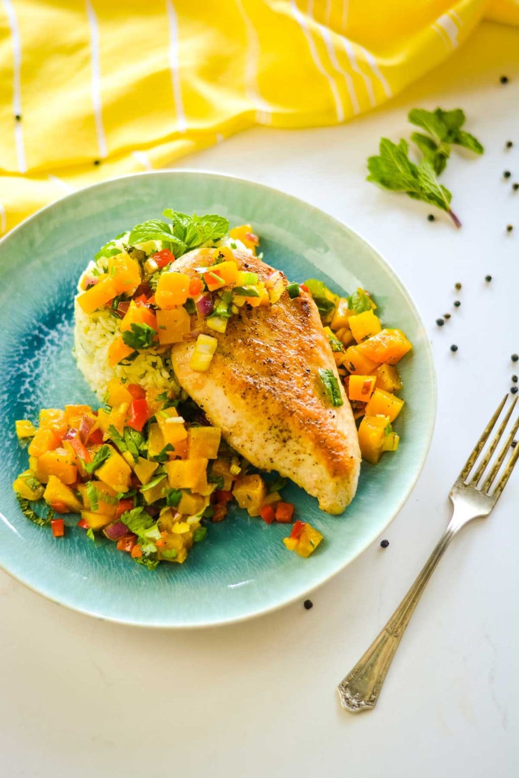 How To Make Honey Glazed Chicken With Golden Beet Salsa | The Tastes of ...