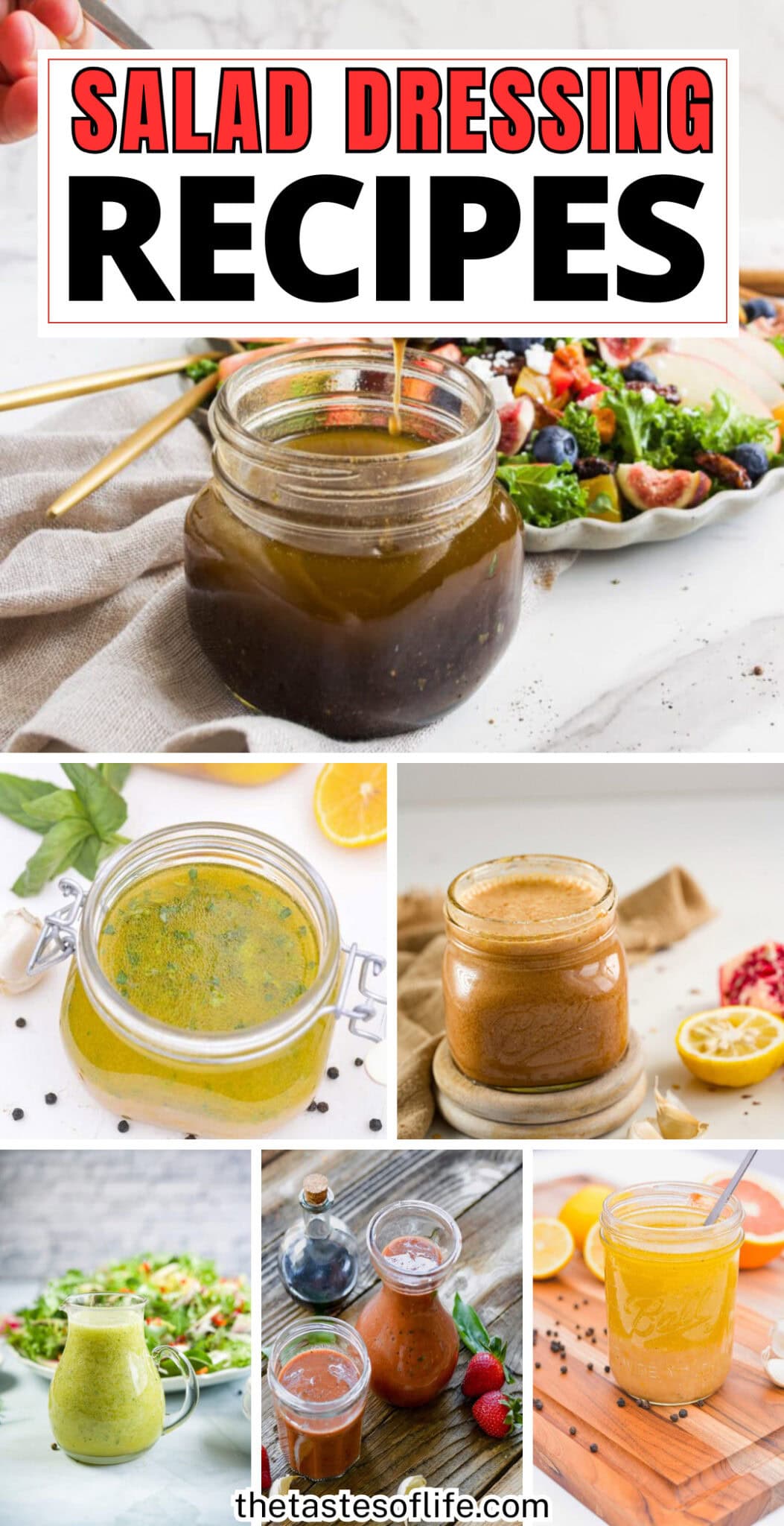 10 Healthy Salad Dressing Recipes | The Tastes of Life Holistic Cooking ...