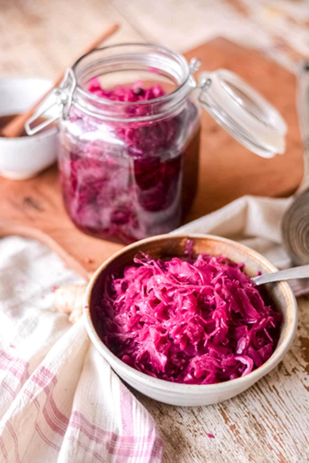 How to Make Easy Pickled Red Cabbage | The Tastes of Life Holistic ...