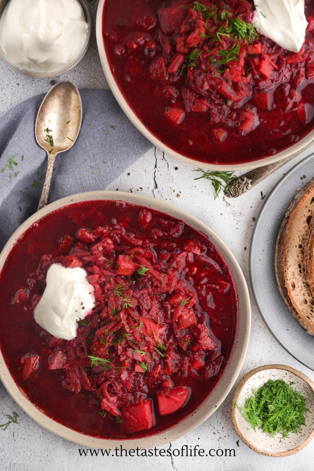 Traditional Ukrainian Borscht Recipe | The Tastes of Life Holistic ...